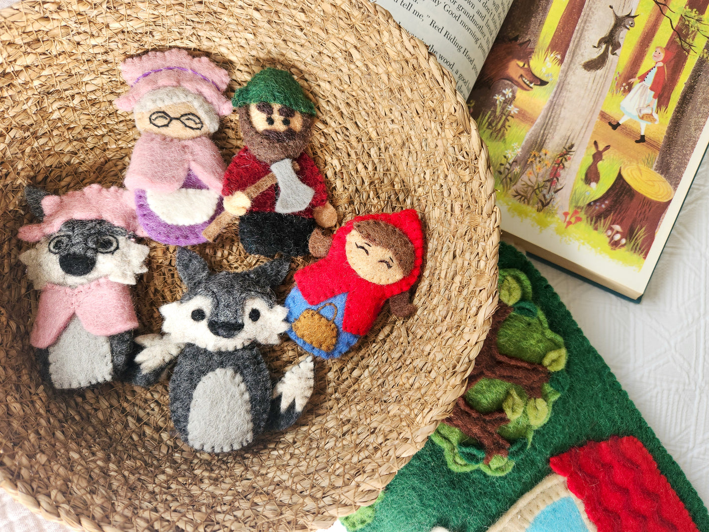 Little Red Riding Hood - Finger Puppet Set – Chasing Whimsies
